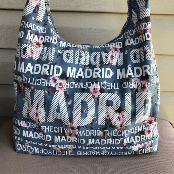 Robin Ruth | Bags | Robin Ruth Canvas City Of Madrid Womens Hobo Purse ...